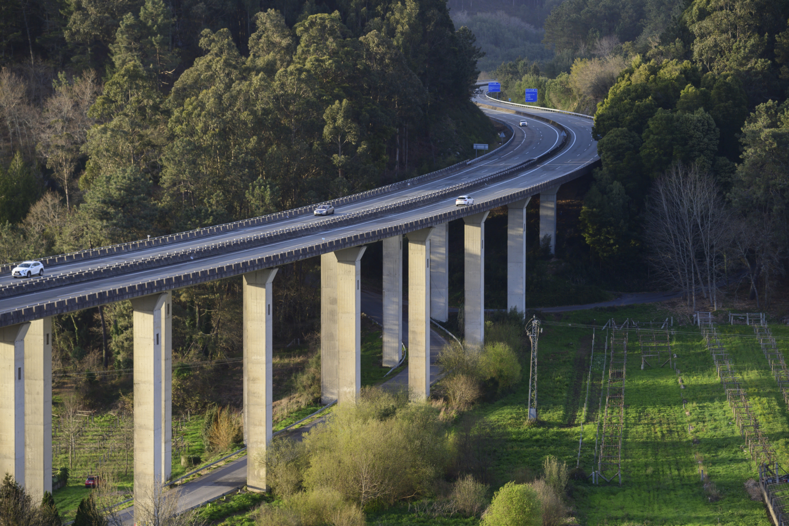 Obras de mejora en el viaducto de Portas | Audasa